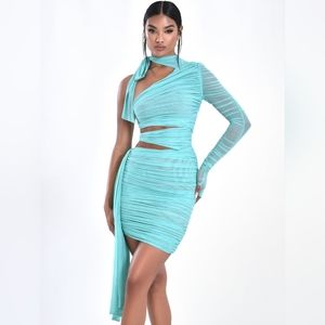 Miss Circle | Dresses | Circle Camille Mint Cutout Mesh Mini | Poshmark